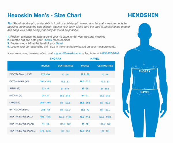 Hexoskin Pro Kit – Men’s - Lionheart Health Stim